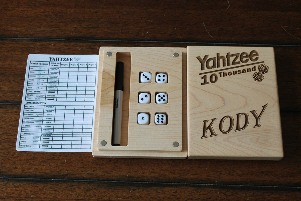 Travel Yahtzee / 10 000 – Wolverine Custom Woodcraft